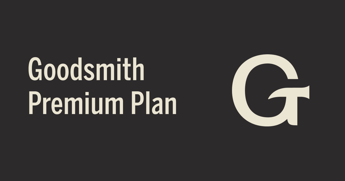 Upgrade to Premium - Goodsmith